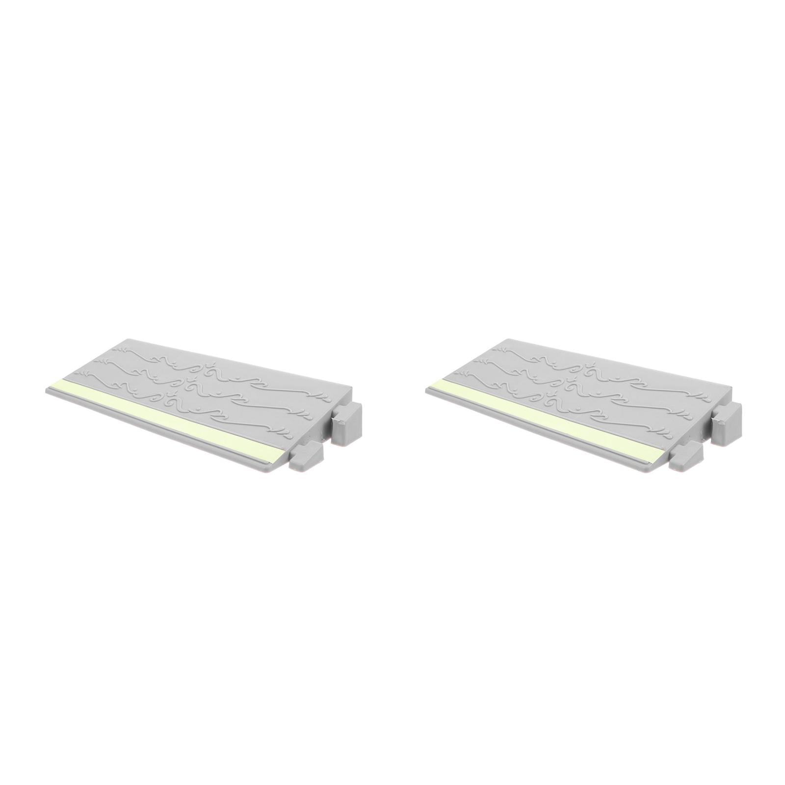 Worgeous 2pcs Portable Plastic Threshold Ramp For Steps Indoor Sweeping ...