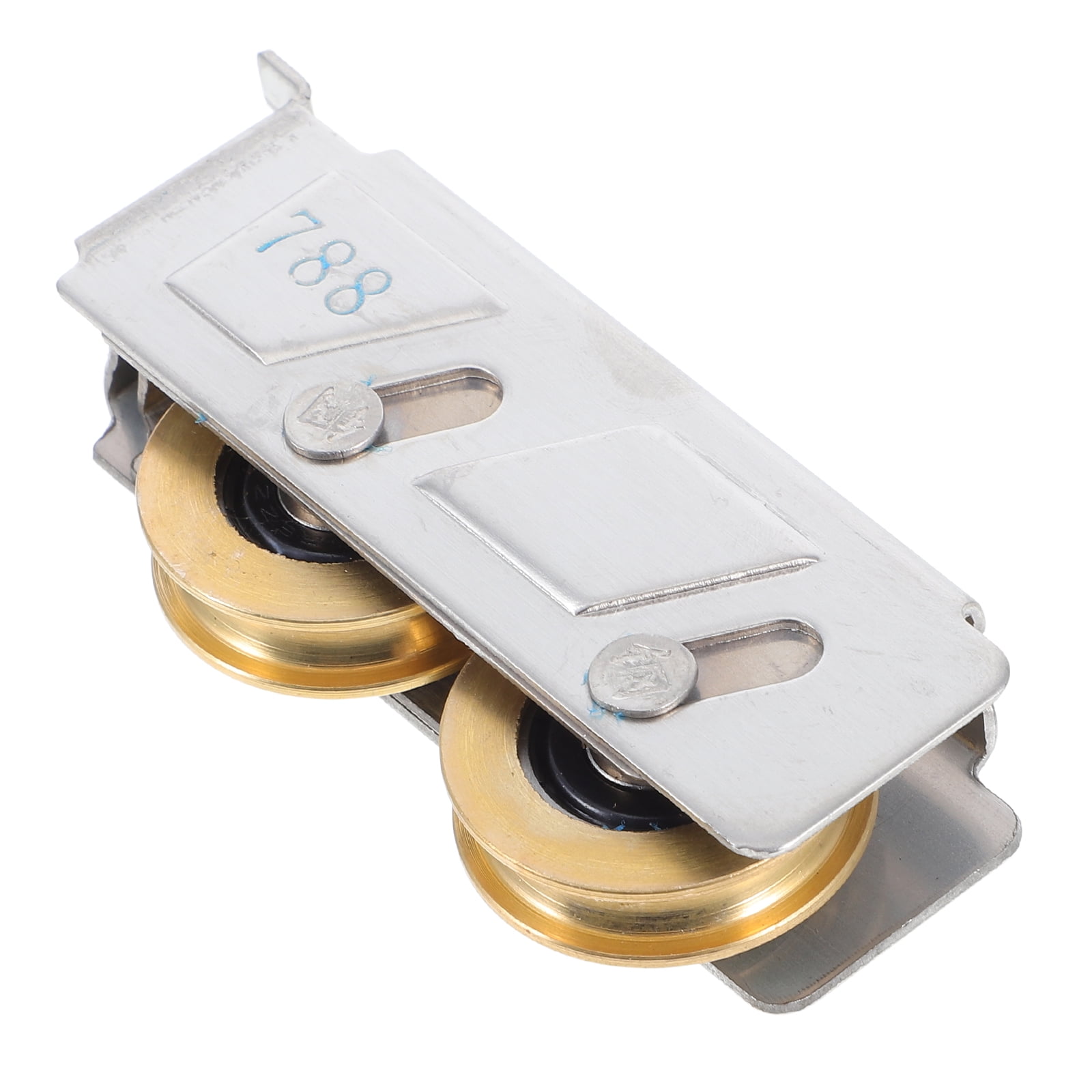 Worgeous 2pcs Practical Sliding Door Roller Wheel Double Copper Wheel ...