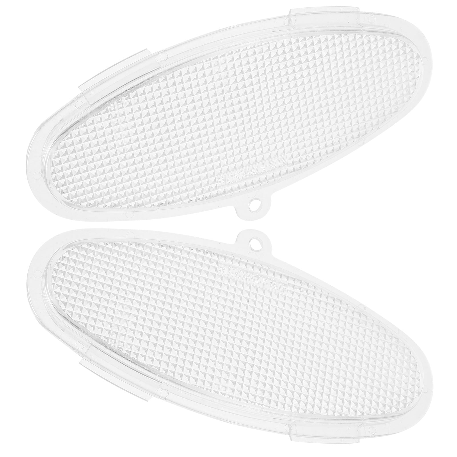 Worgeous 2pcs Range Hood Lamp Shade Oval Shape Plastic Light Cover for ...