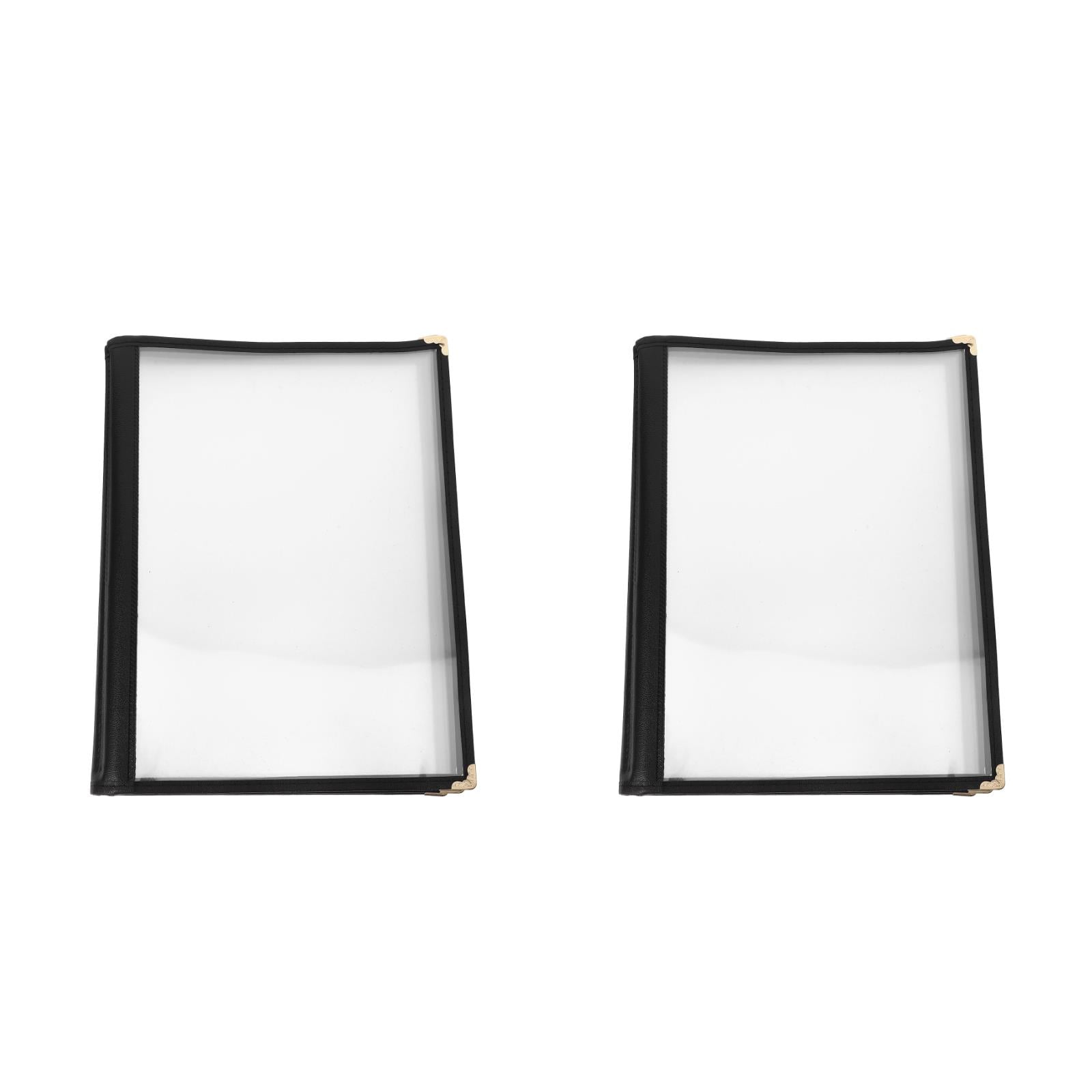 Worgeous 2pcs Restaurant Menu Cover Menu Holder Clear Transparent Menu ...