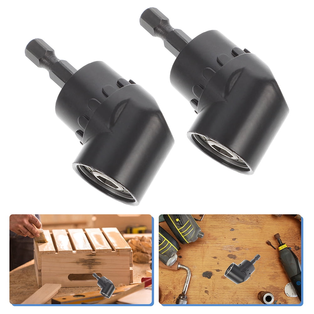 Phenofice Black Electric Drill Adapter Set, 2-Piece 105 Degree Angle ...