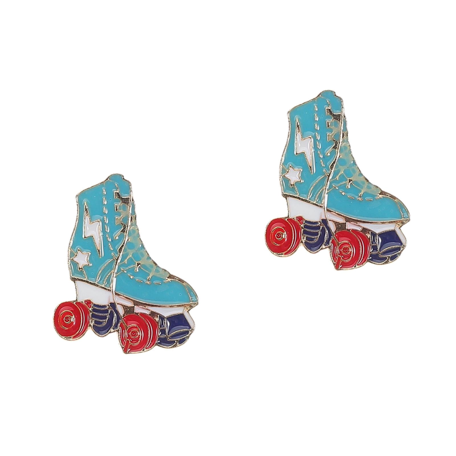 Worgeous 2pcs Roller Skates Lapel Badge Roller Skates Sweater Clip ...