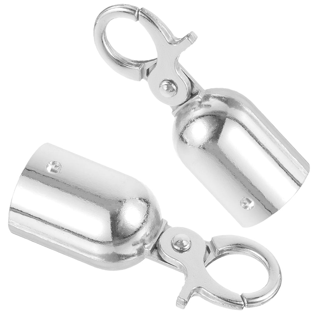 Worgeous 2pcs Rope End Cap With Hook Rope End Stopper Cord End Cap ...