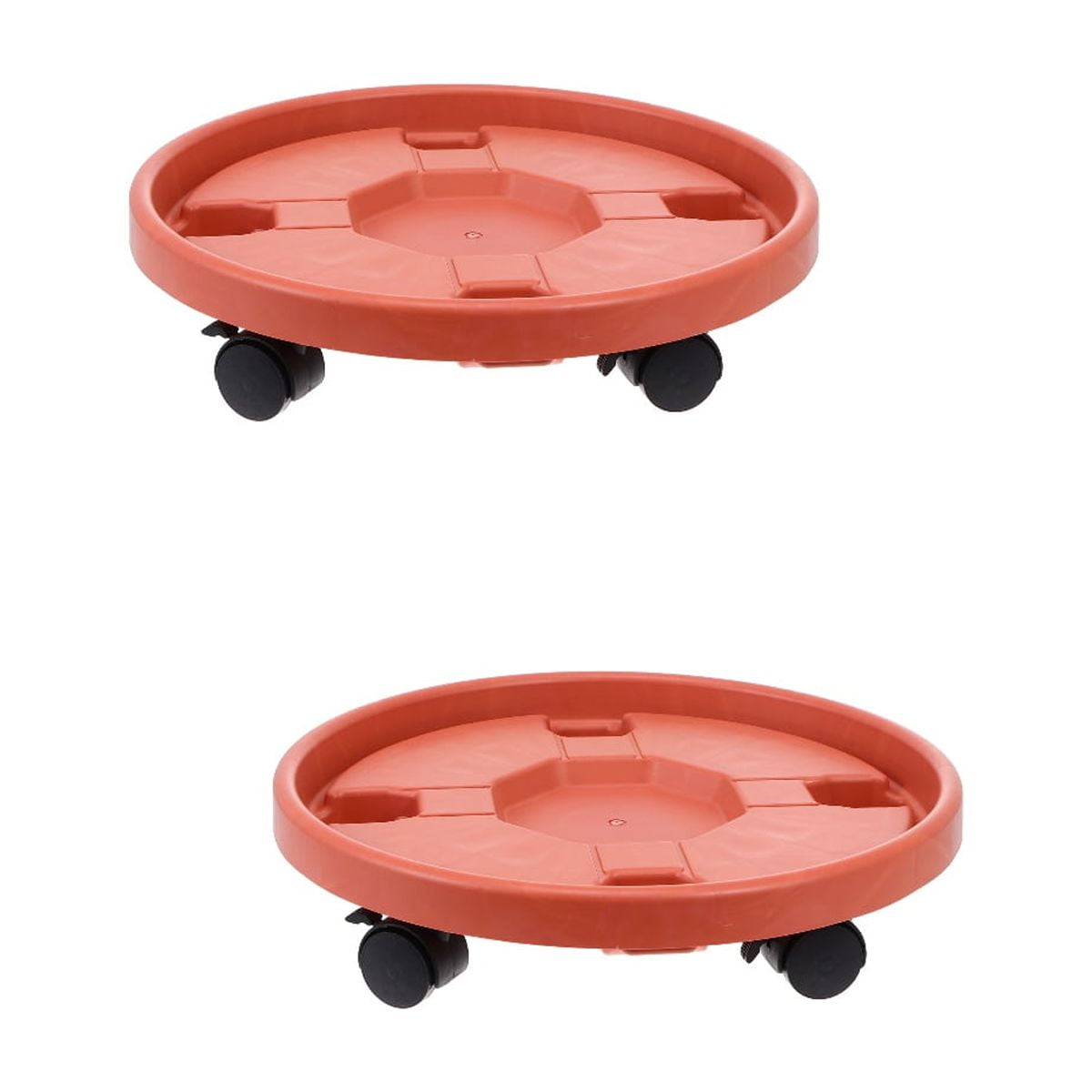 Worgeous 2pcs Round , 14 Flower Pot Mover with Universal Wheels, Heavy ...