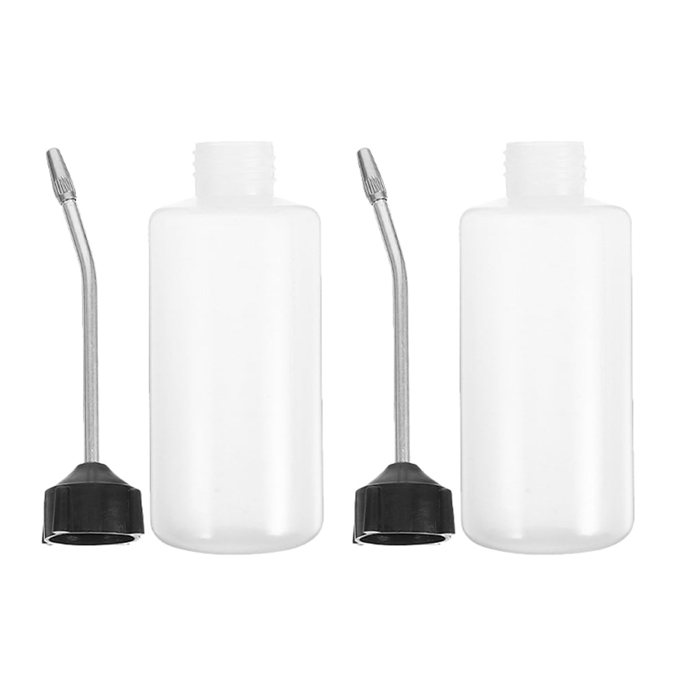 Transparent Plastic Oil Bottles With Iron Spout for Home 2pcs 120ml ...