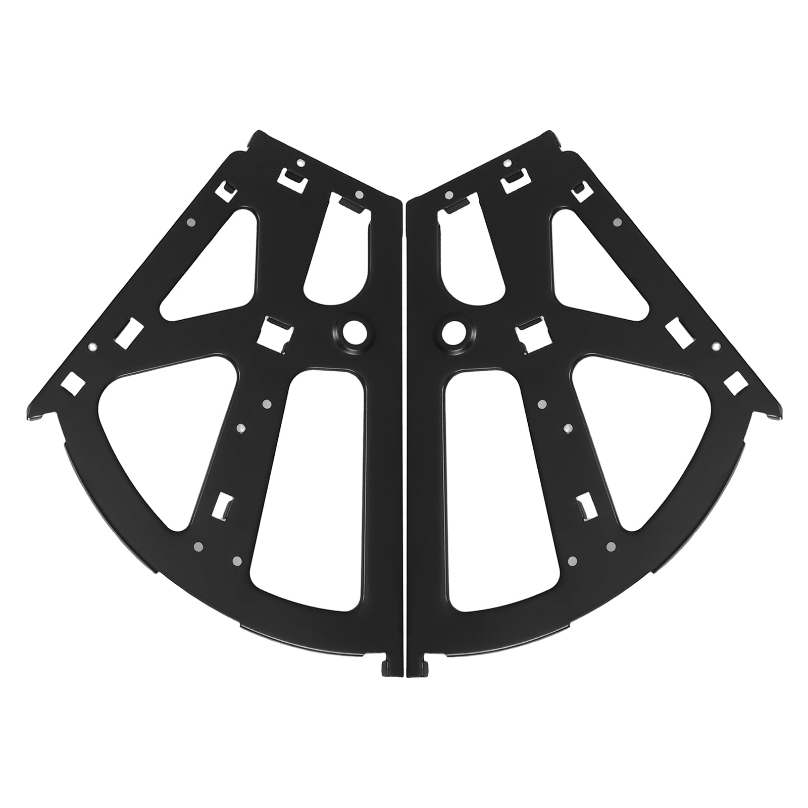 Worgeous 2pcs Shoe Rack Fittings Heavy-Duty Cabinet Hinges Black Single ...