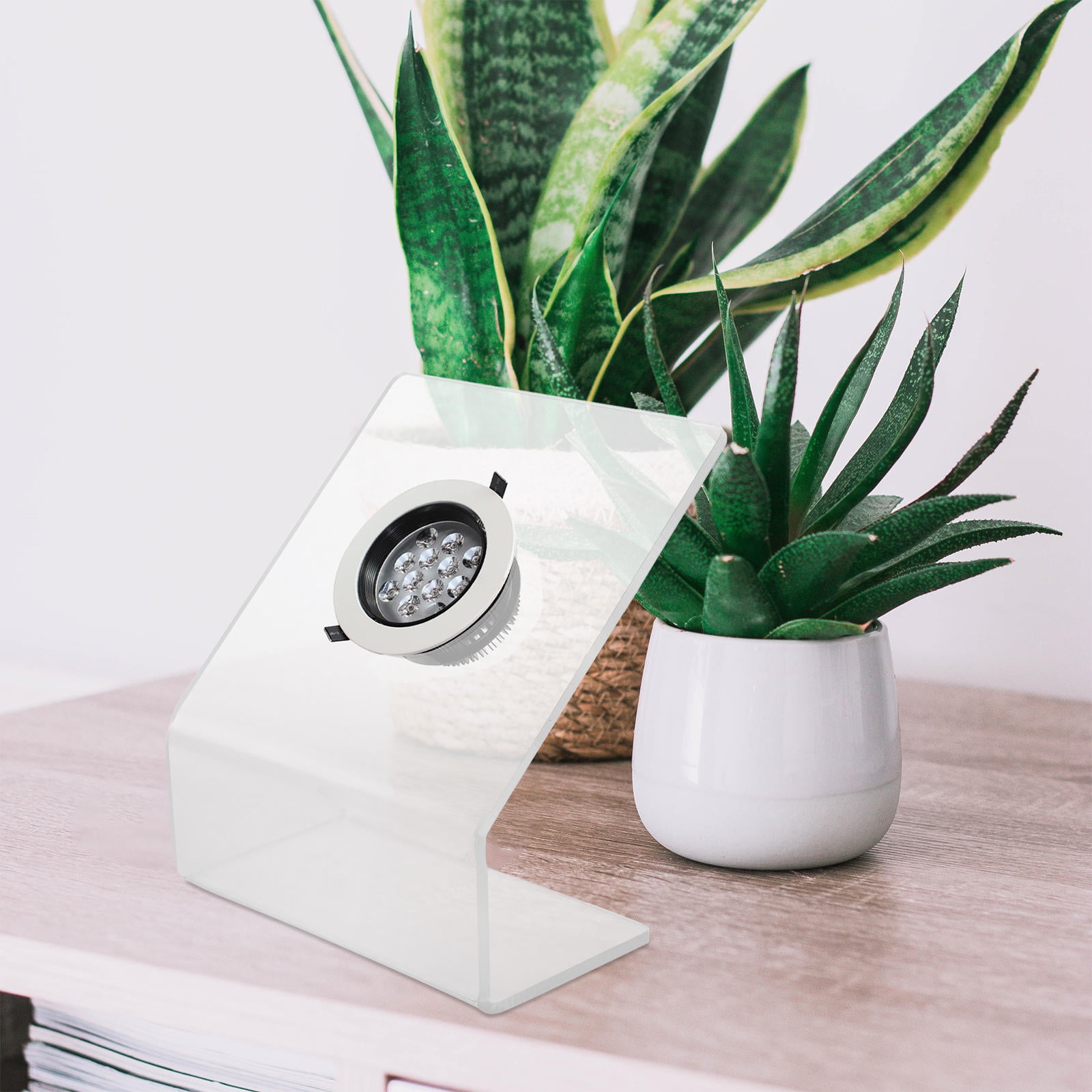 COSMOBETTY Acrylic Display Stand Clear Easel Base for Lighting Art ...