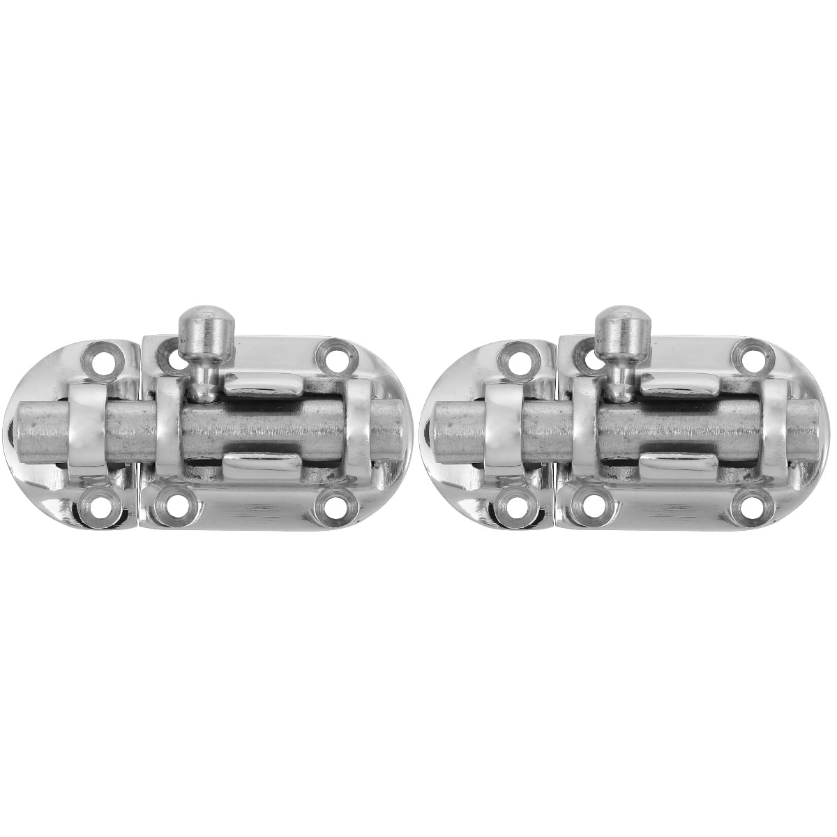 Worgeous 2pcs Stainless Door Latches Sliding Lock Barrel Bolt Latch ...