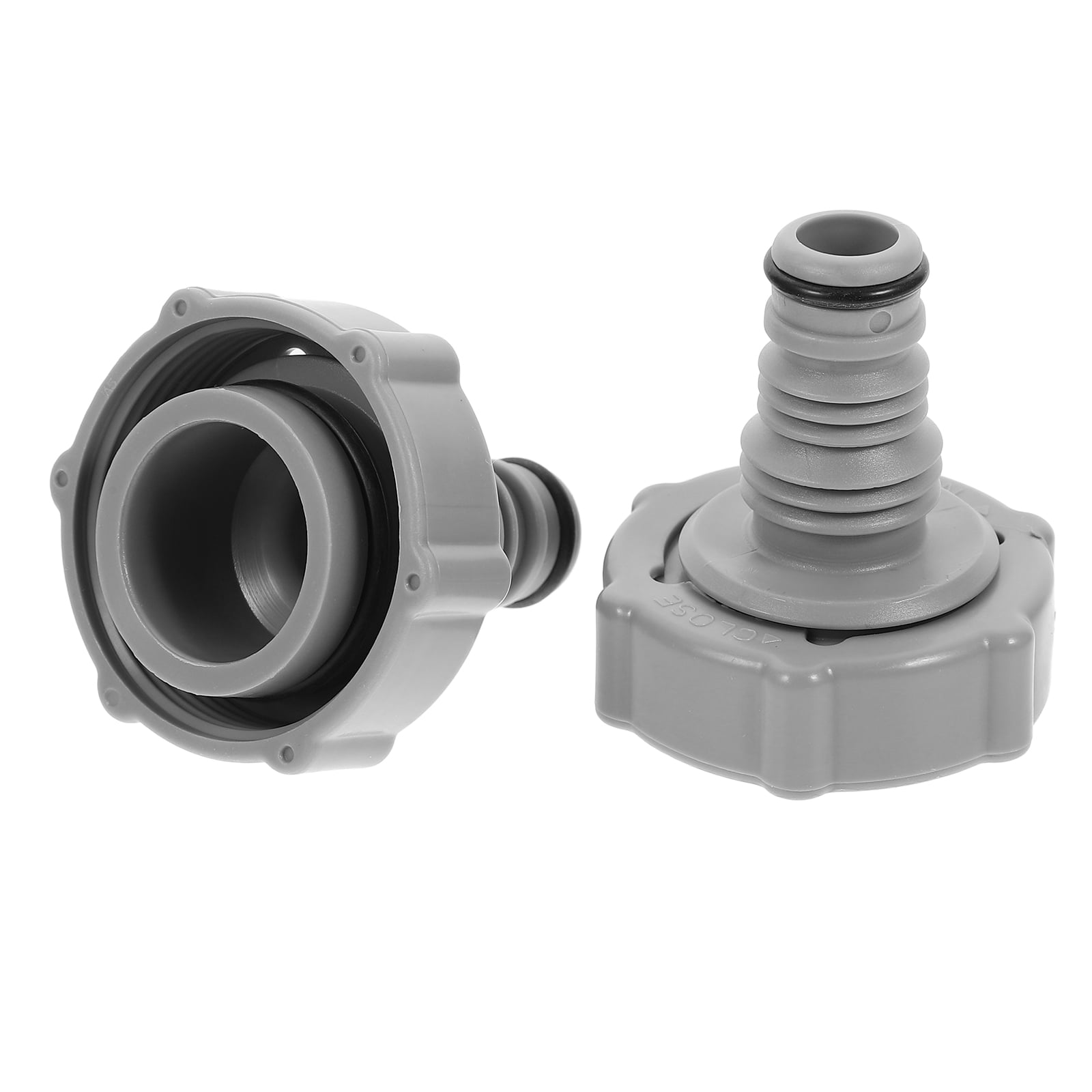 Worgeous Swimming Pool Hose Connector Adapter Made of Durable PE Grey ...