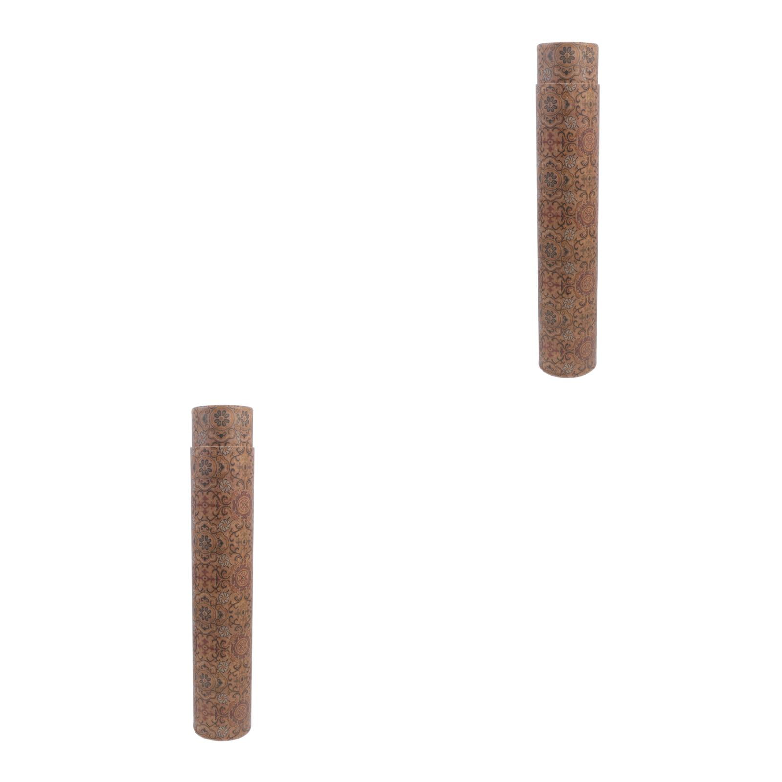 Worgeous 2pcs Telescoping Poster Tube Japanese Scroll Holder Picture ...