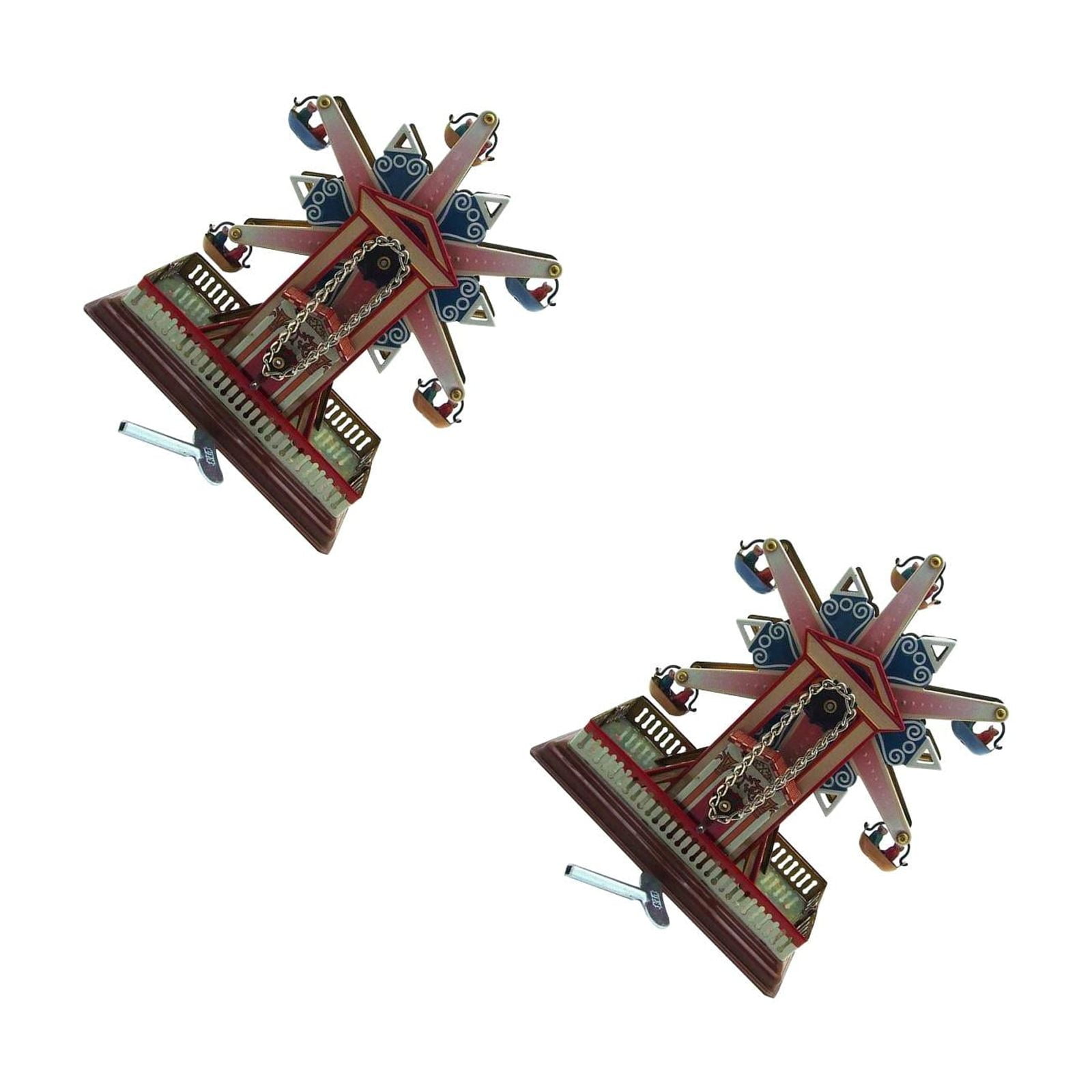 Worgeous 2pcs Tin Toy 435 Creative Metal Toy Props Ferris Wheel Home ...