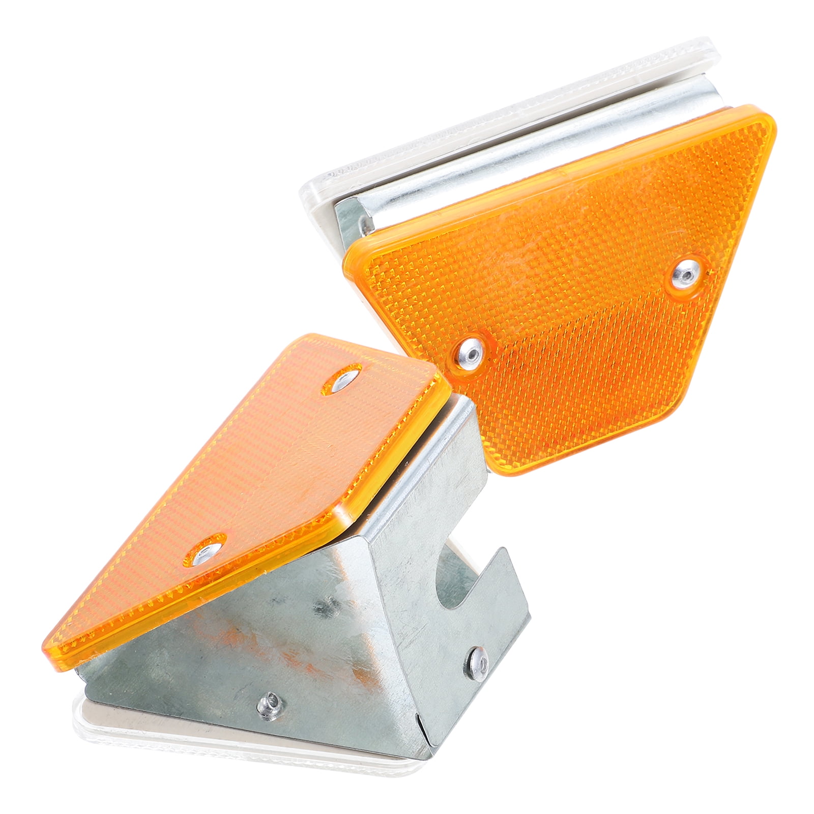 Worgeous 2pcs Trapezoid Reflective Road Markers Double-Sided Reflectors ...