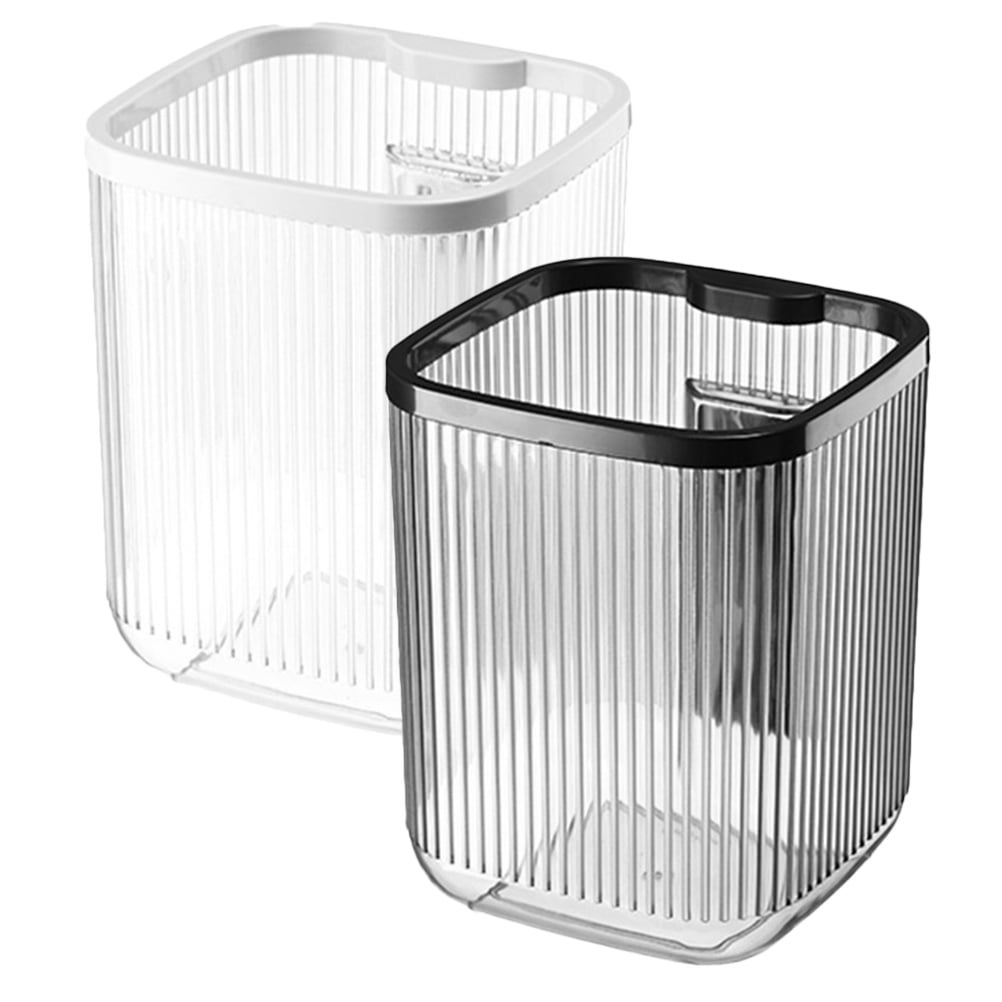 Worgeous 2pcs Trash Can Small Wastebasket Desktop Garbage Bin Container ...