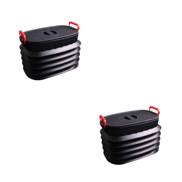 Worgeous 2pcs Trunk Foldable Rubbish Container Portable Retractable ...