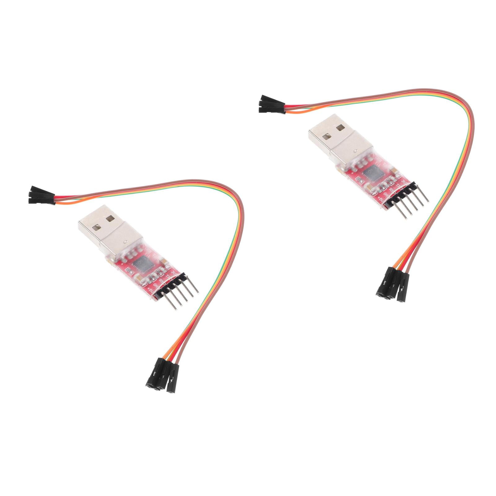 Worgeous 2pcs Usb 2 0 To Uart Ttl 6 Pin Connector Module Serial Converter Random Color