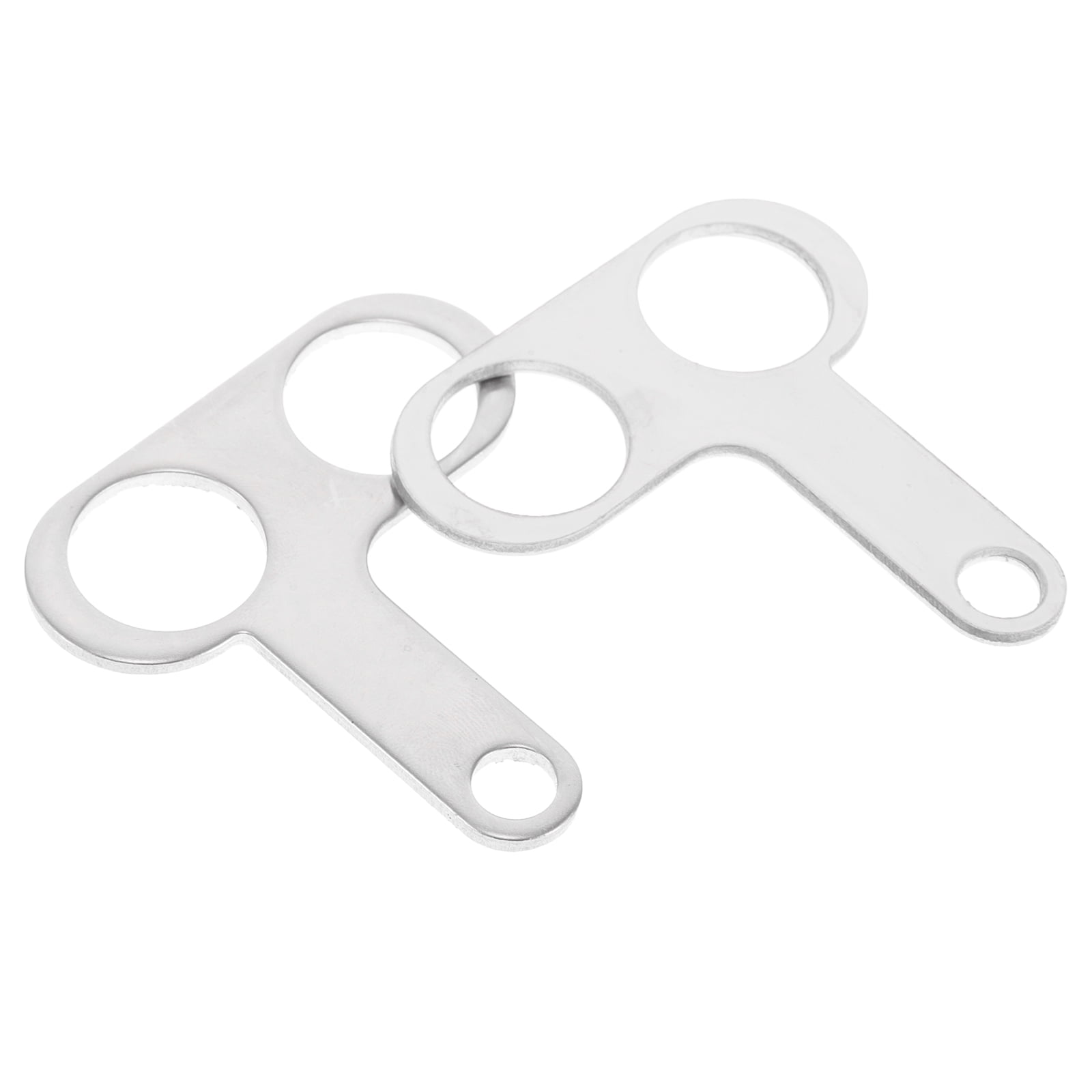 Universal Motorcycle Handlebar Mirror Mount Clamps Bracket in Silver ...