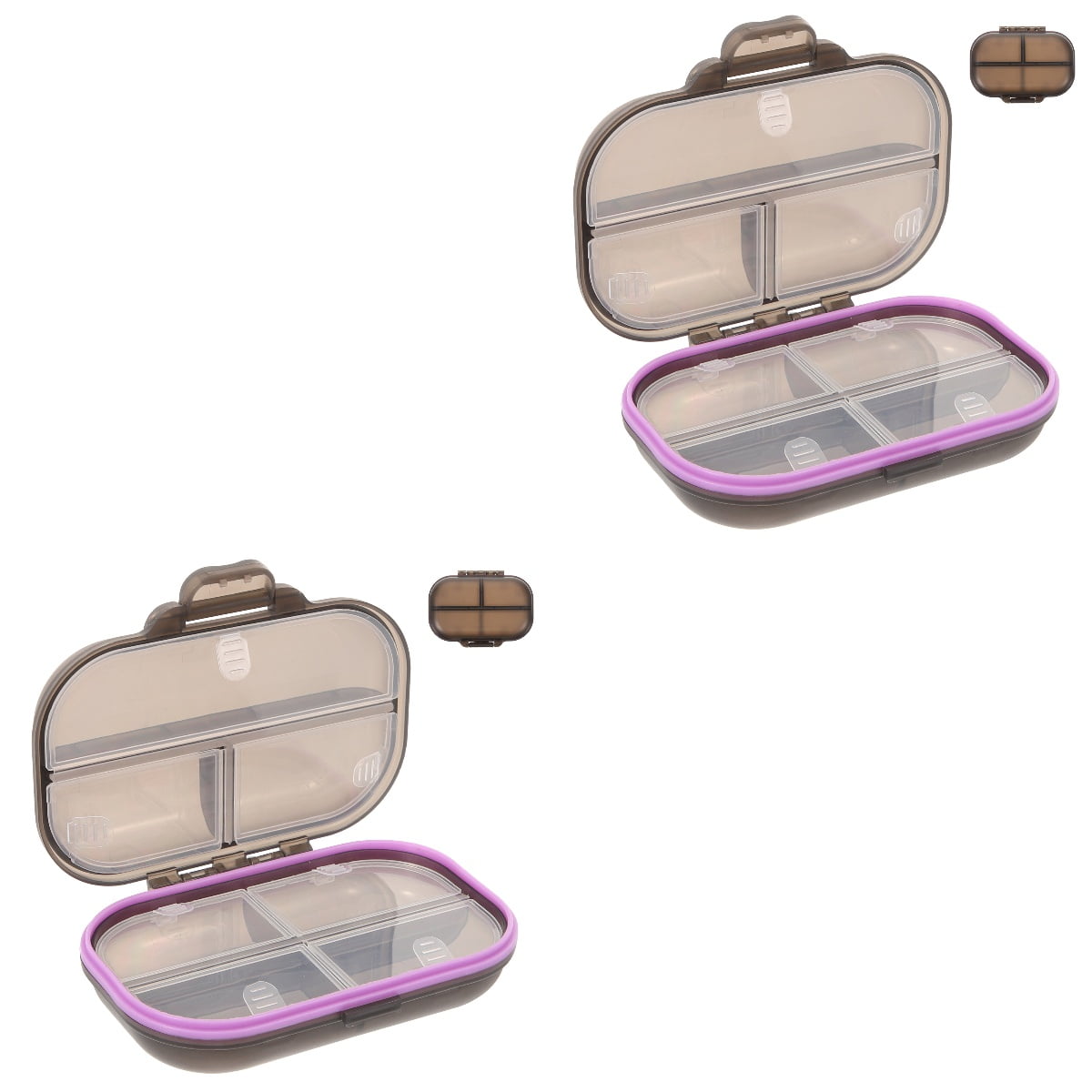 Worgeous 2pcs Weekly Storage Case 3 Times a Day Organizer Portable ...