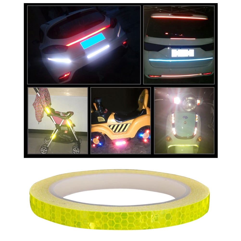 COMPUKAS Reflective Sticker for Bike Rain Visibility 2Pcs 4.13X4.13X0 ...