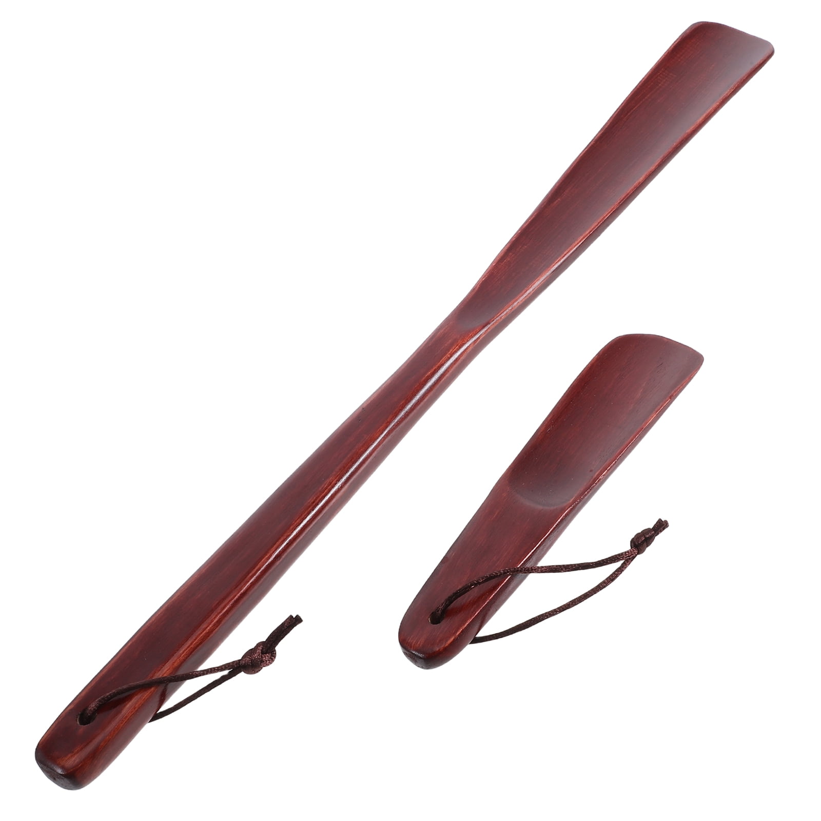 Worgeous 2pcs Wood Shoe Horn Short and Long Handle Senior Shoe Horn ...