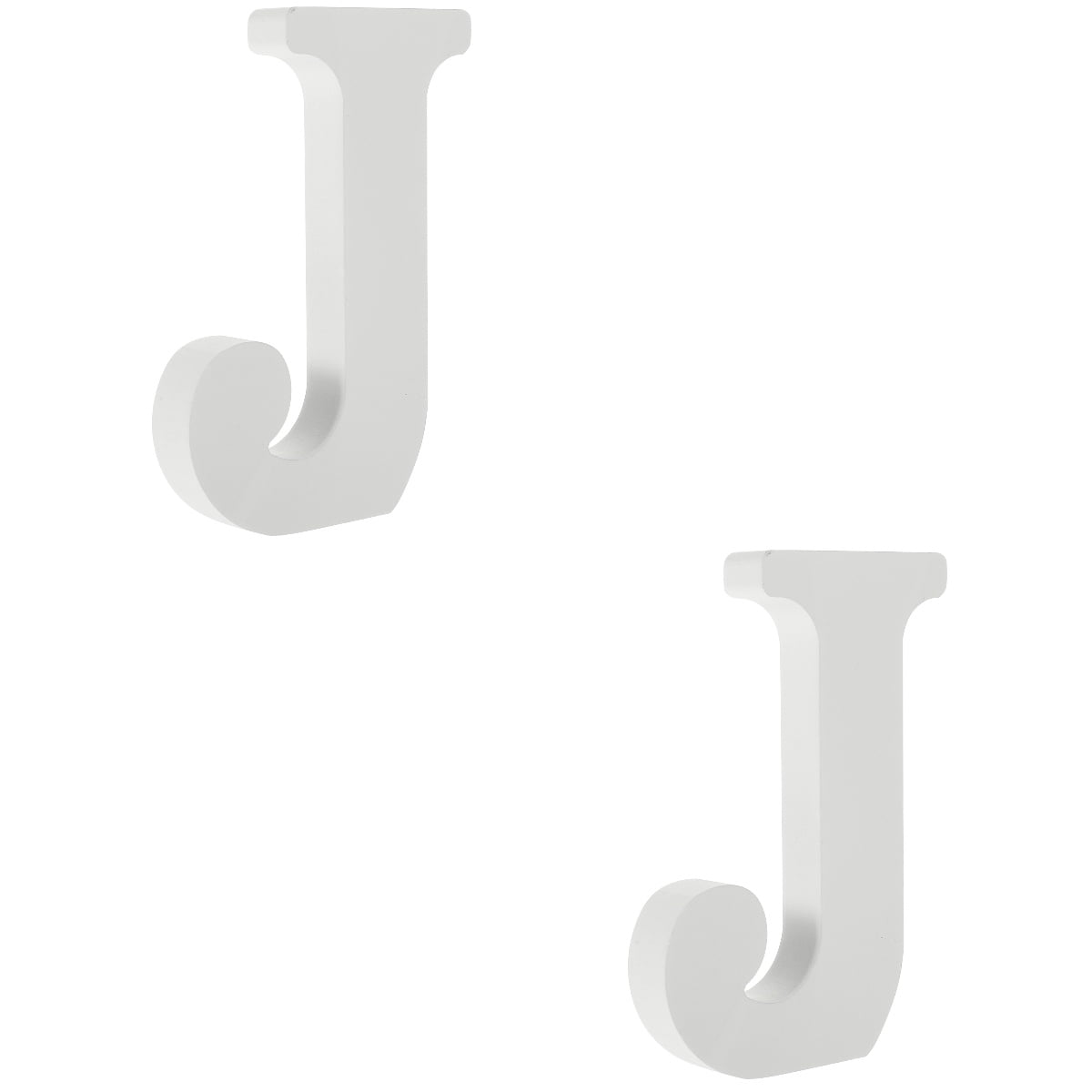 Worgeous 2pcs Wooden Letter Decor Desktop J Letter Sign Wedding Party ...