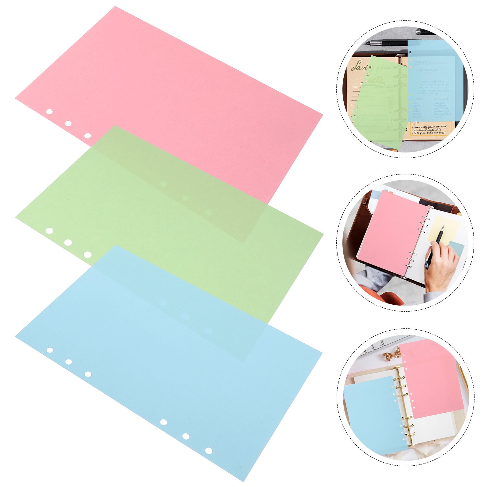 Worgeous 3 Books of Notepad Replacement Refills Loose Leaf Notebook ...
