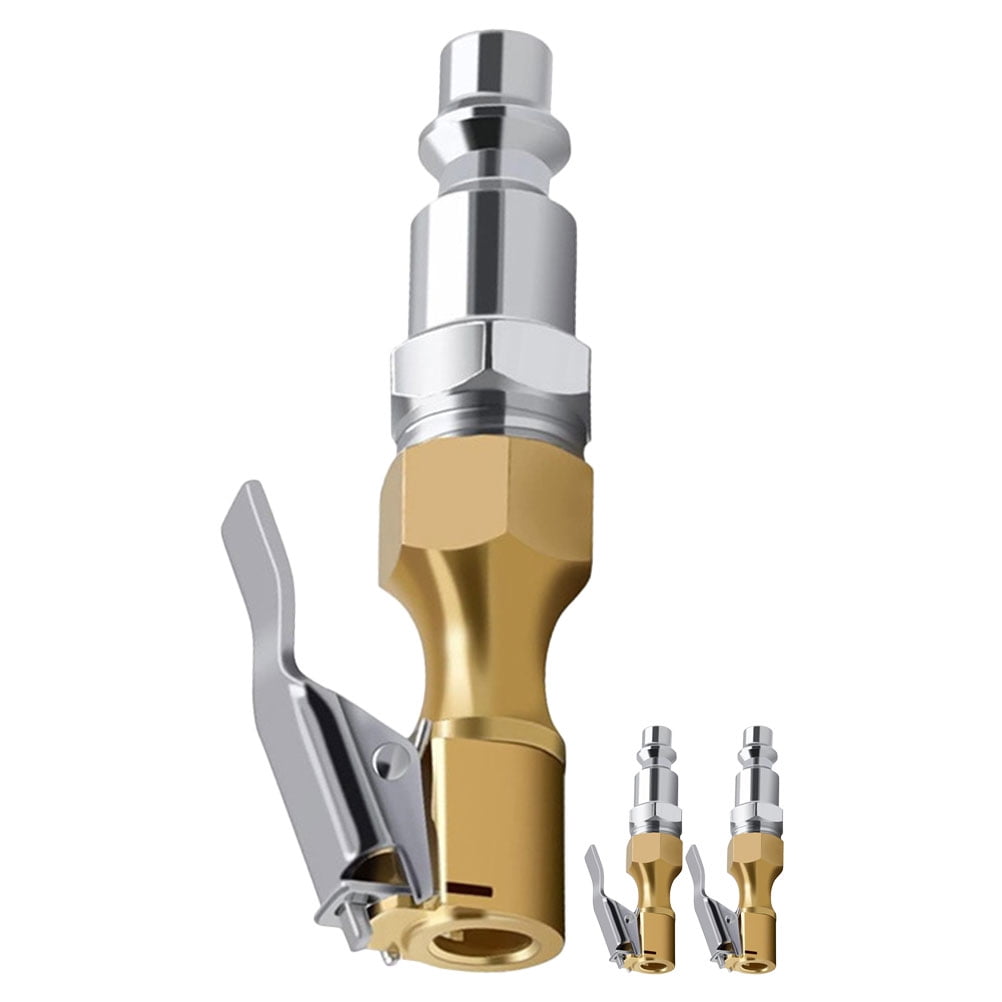 Worgeous 3 Pcs Air Gauge Tire Pressure Locking Chuck Inflator Gas ...