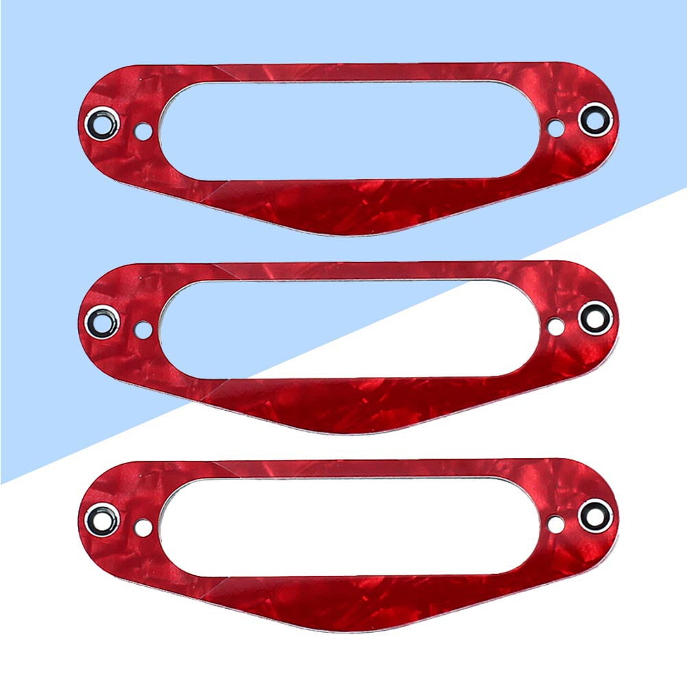 FONDOTIN Electric Guitar Metal Pickup Frame GB405B Pickup Ring Red ...