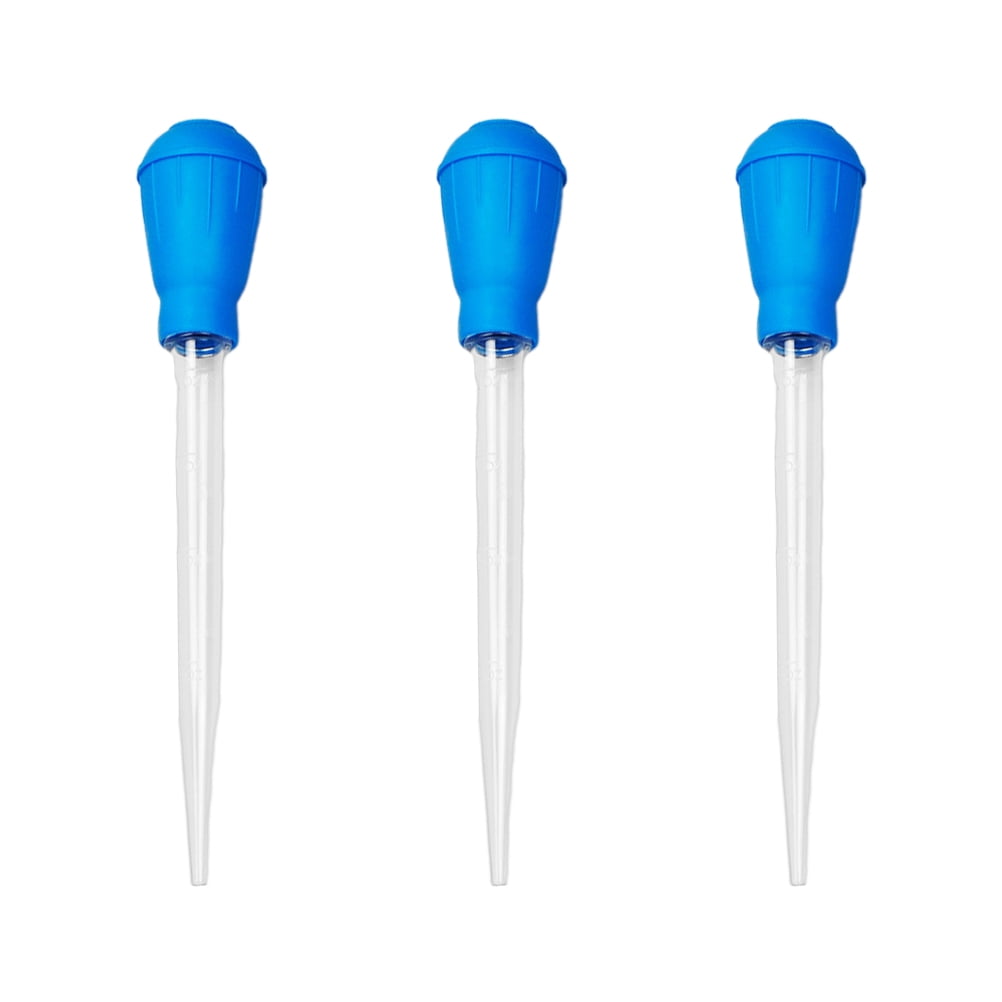 COSMOBETTY Aquarium Supplies 3Set Blue Plastic Clean Pipettes for Fish ...