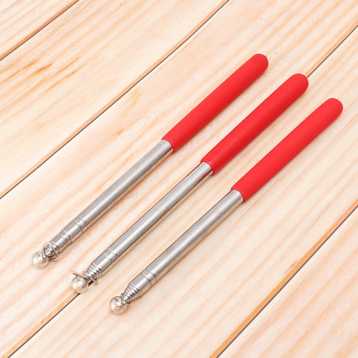 Worgeous 3 Pcs Flag Extendable Tour Guide Pole Telescopic Flagpole Red ...