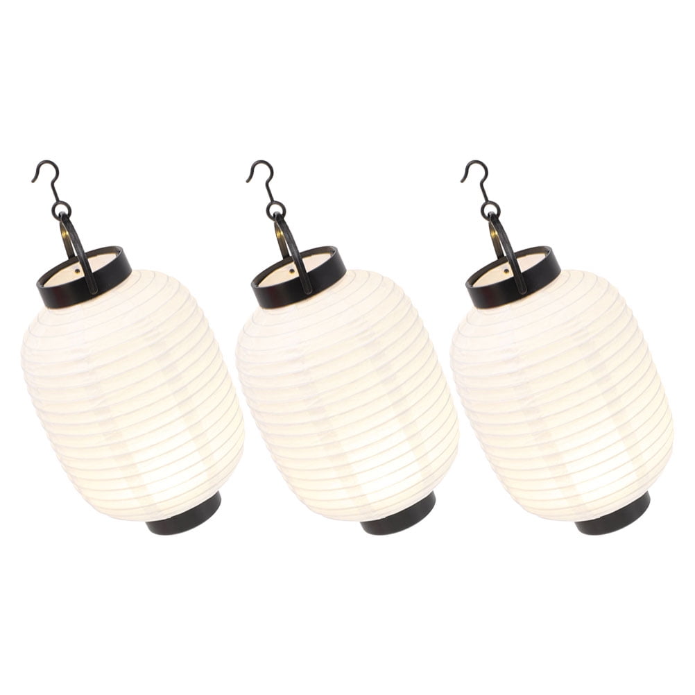 Worgeous 3 Pcs Folding Lantern Paper Light up Lanterns Pleated White ...