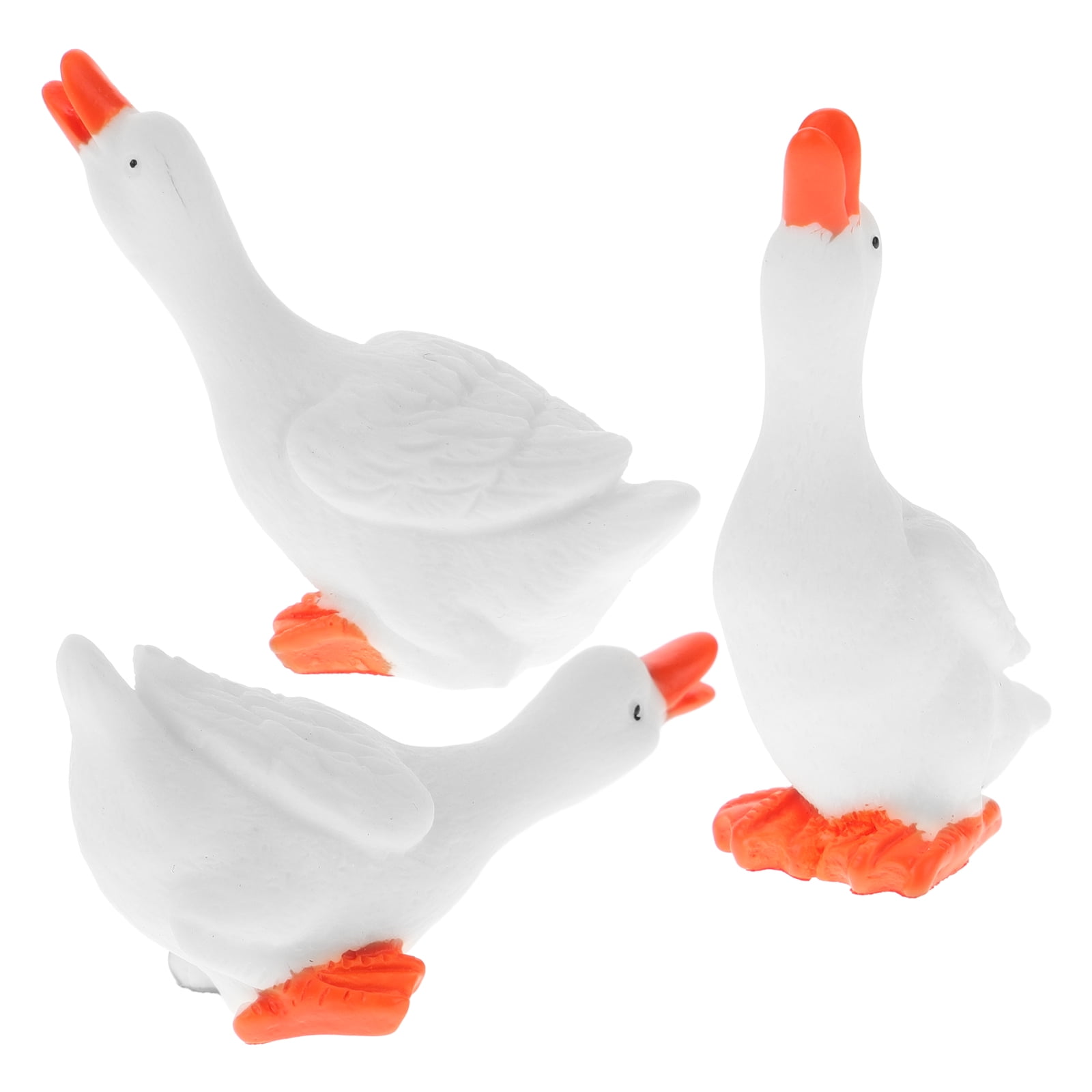 Worgeous 3 Pcs Goose Ornament Model Cake Decorations Geese - Walmart.com