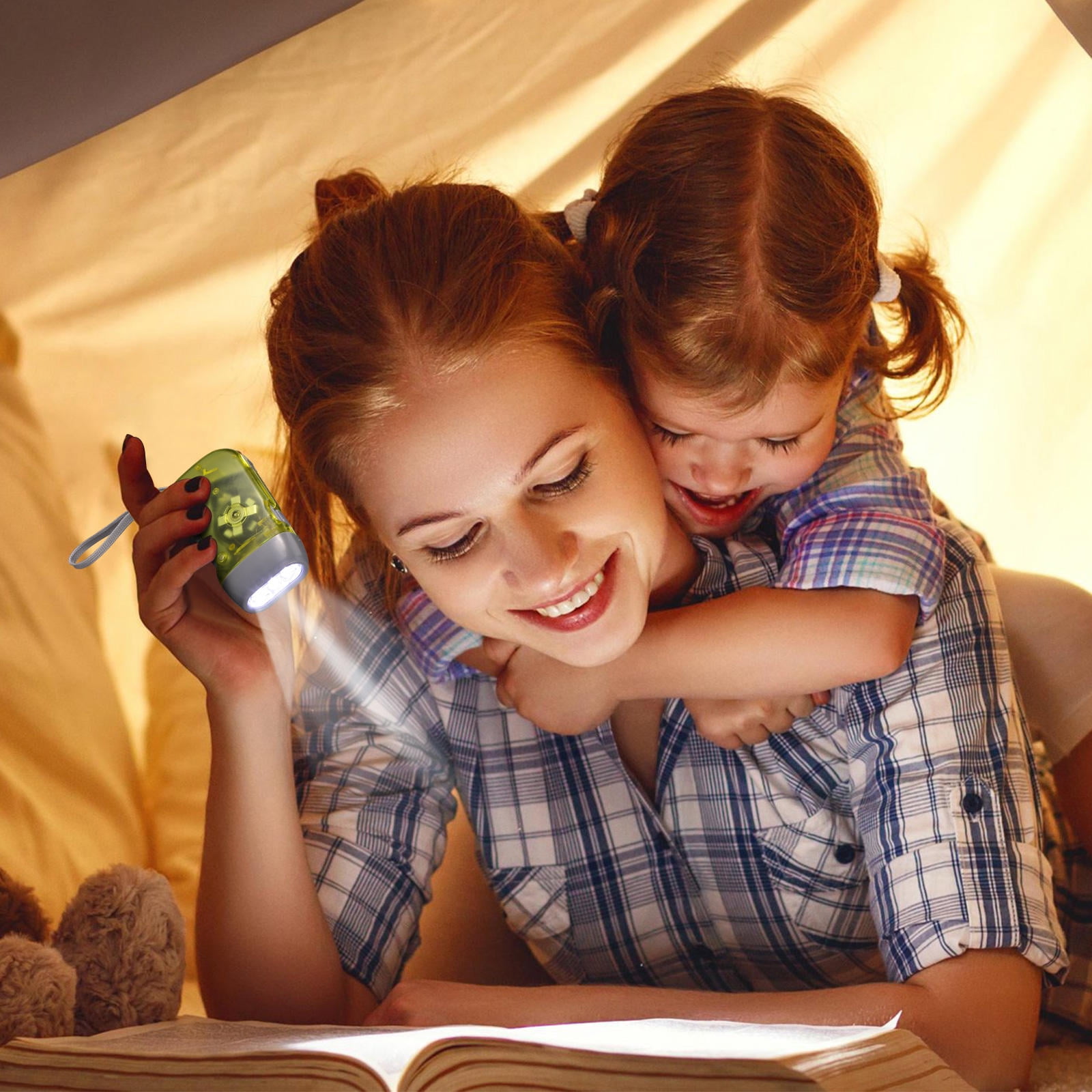 Worgeous 3 Pcs Hand Pressure Generator Flashlight Emergencies Torch ...