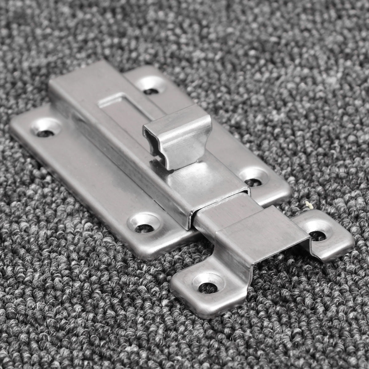 Worgeous 3 Pcs Manual Plug Door Reinforcement Lock Sliding Bolts Silver ...