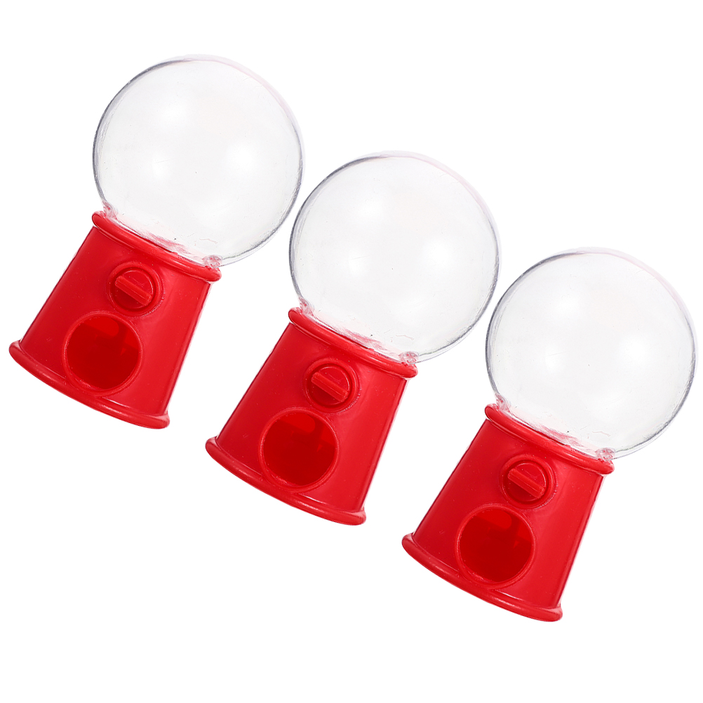 Worgeous 3 Pcs Mini Gumball Machine Party Favor Gasket Candy Visual Toy ...