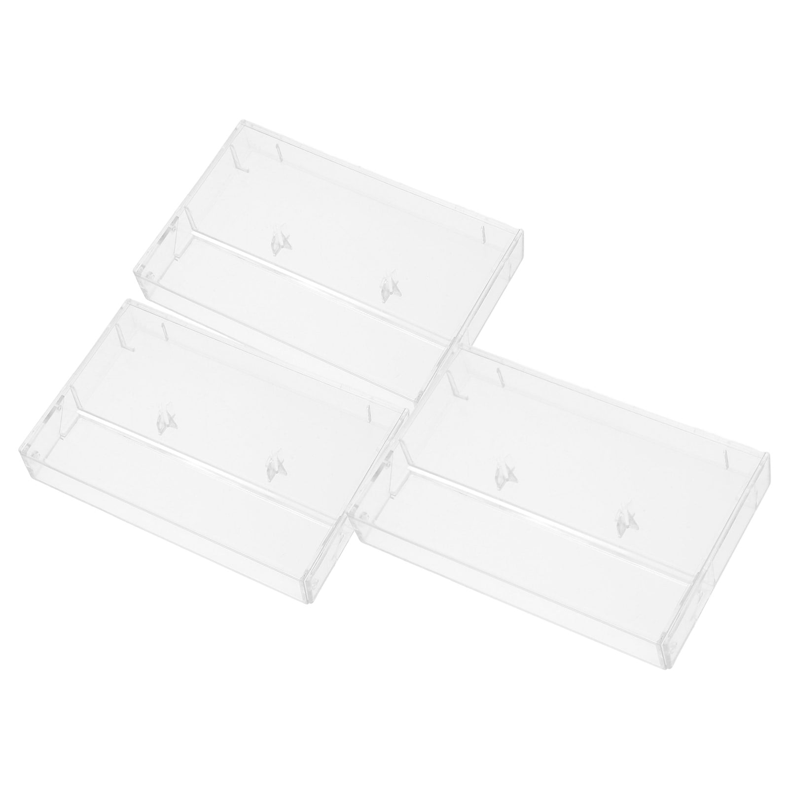 Worgeous 3 Pcs Plastic Cassette Case Recording Hangers Shelves ...