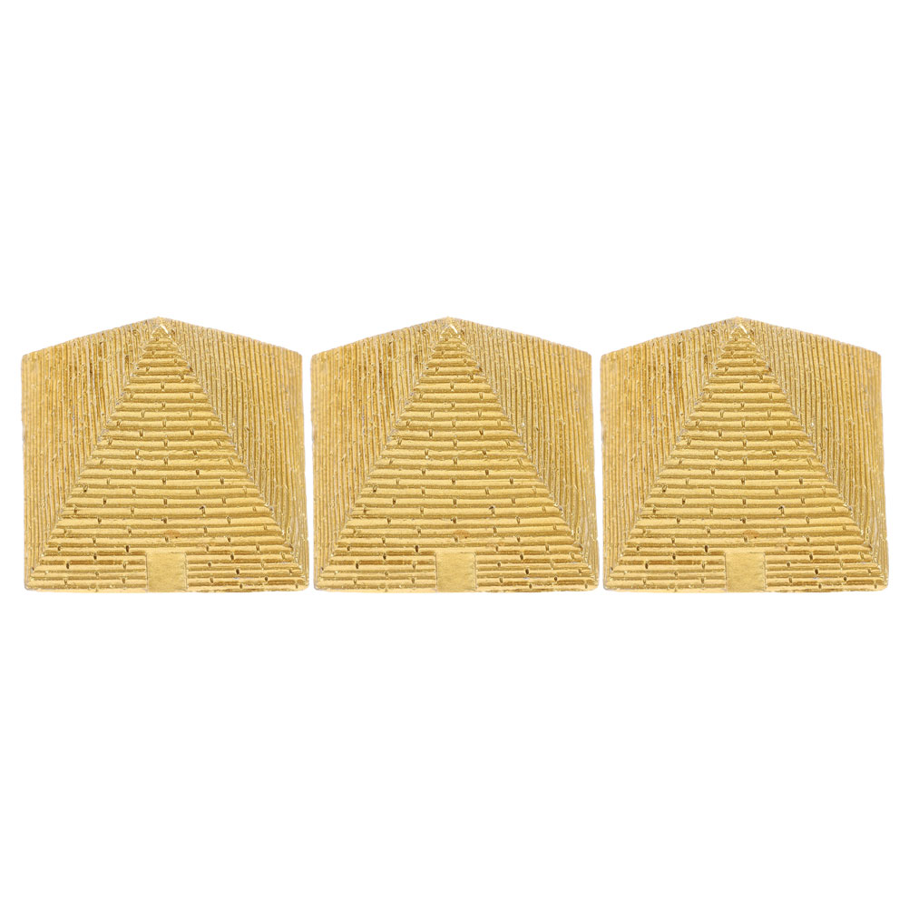 Worgeous 3 Pcs Pyramids Pyramid Sand Table Toy 5.30X5.30X5.30CM Golden ...
