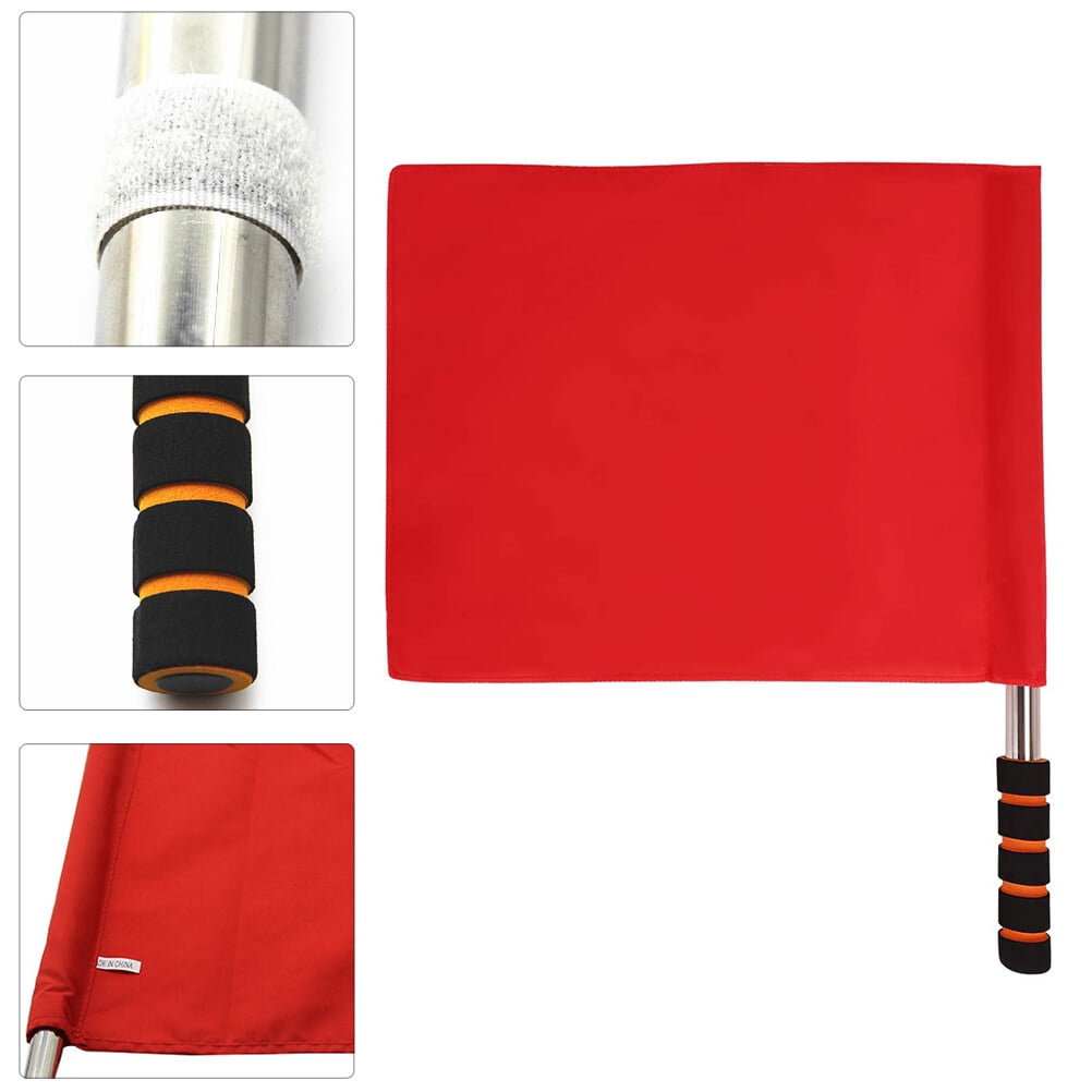 Worgeous 3 Pcs Signal Flag Sports Flags Referee Assistant Soccer Red - Walmart.com