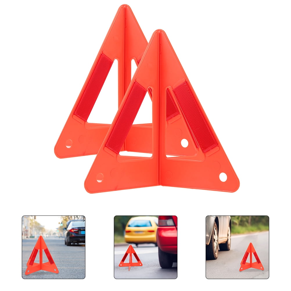 Worgeous 3 Pcs Warning Triangle Reflectors for Highway Moving Breakdown ...