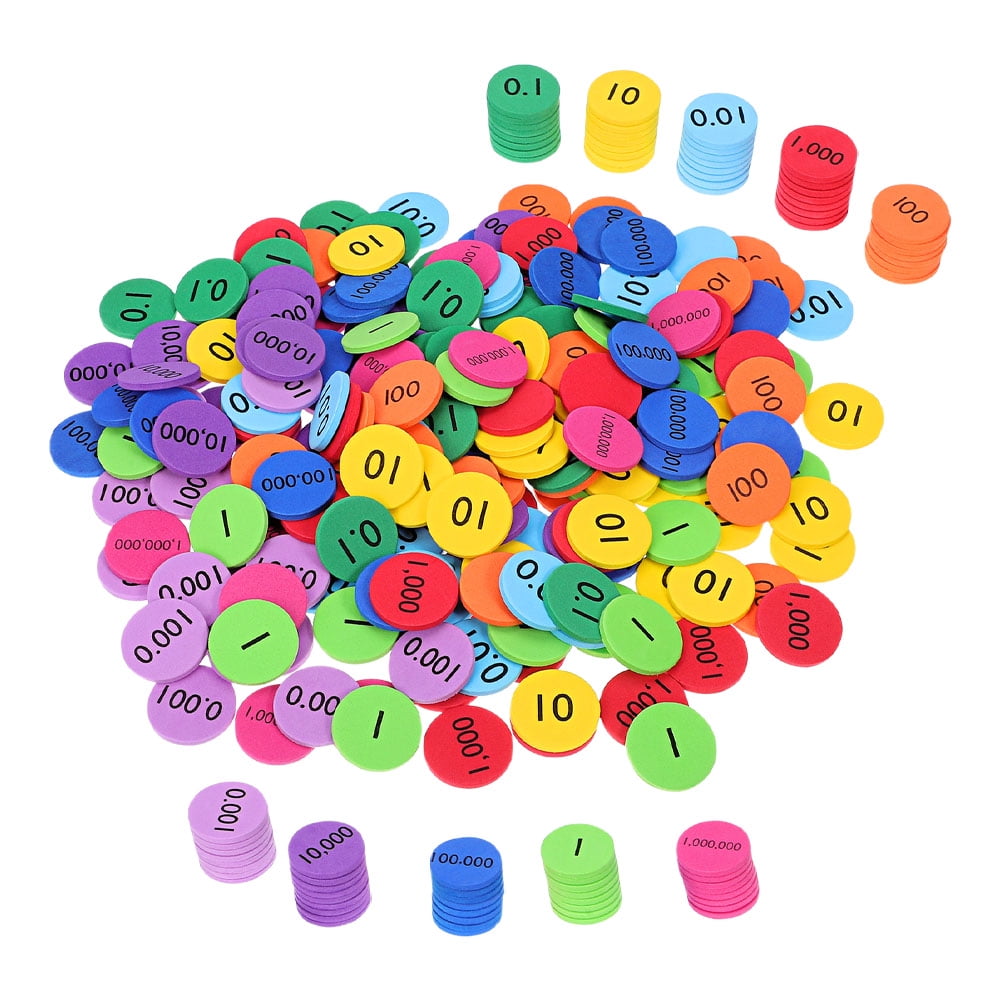 Worgeous 3 Set Math Counters Discs Set10 Values Place Value Disks Math ...