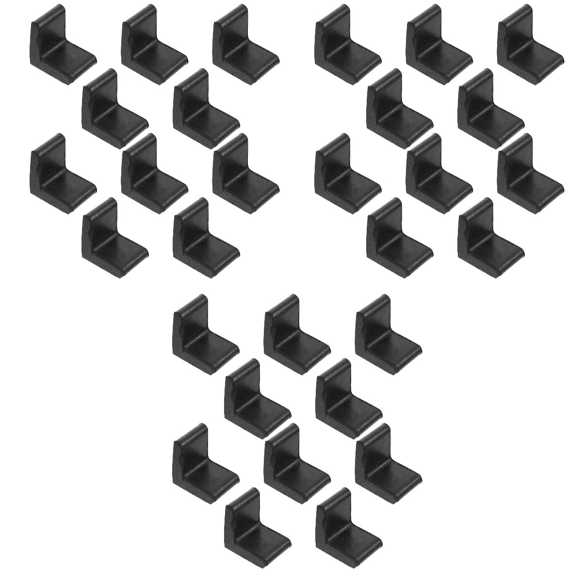 Worgeous 3 Sets 10Pcs L-Shape Angle Iron Foot Pads Furniture Leg Caps ...