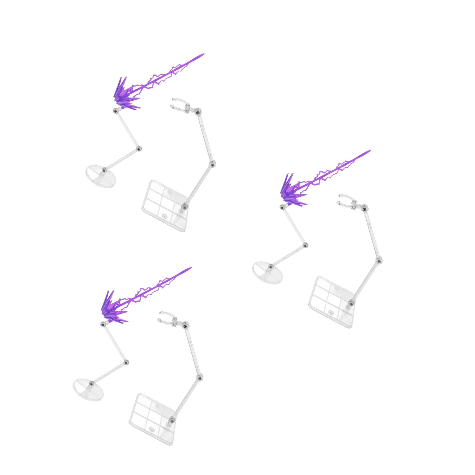 Worgeous 3 Sets Of Anime Model Stand With Energy Effect Action Figures ...