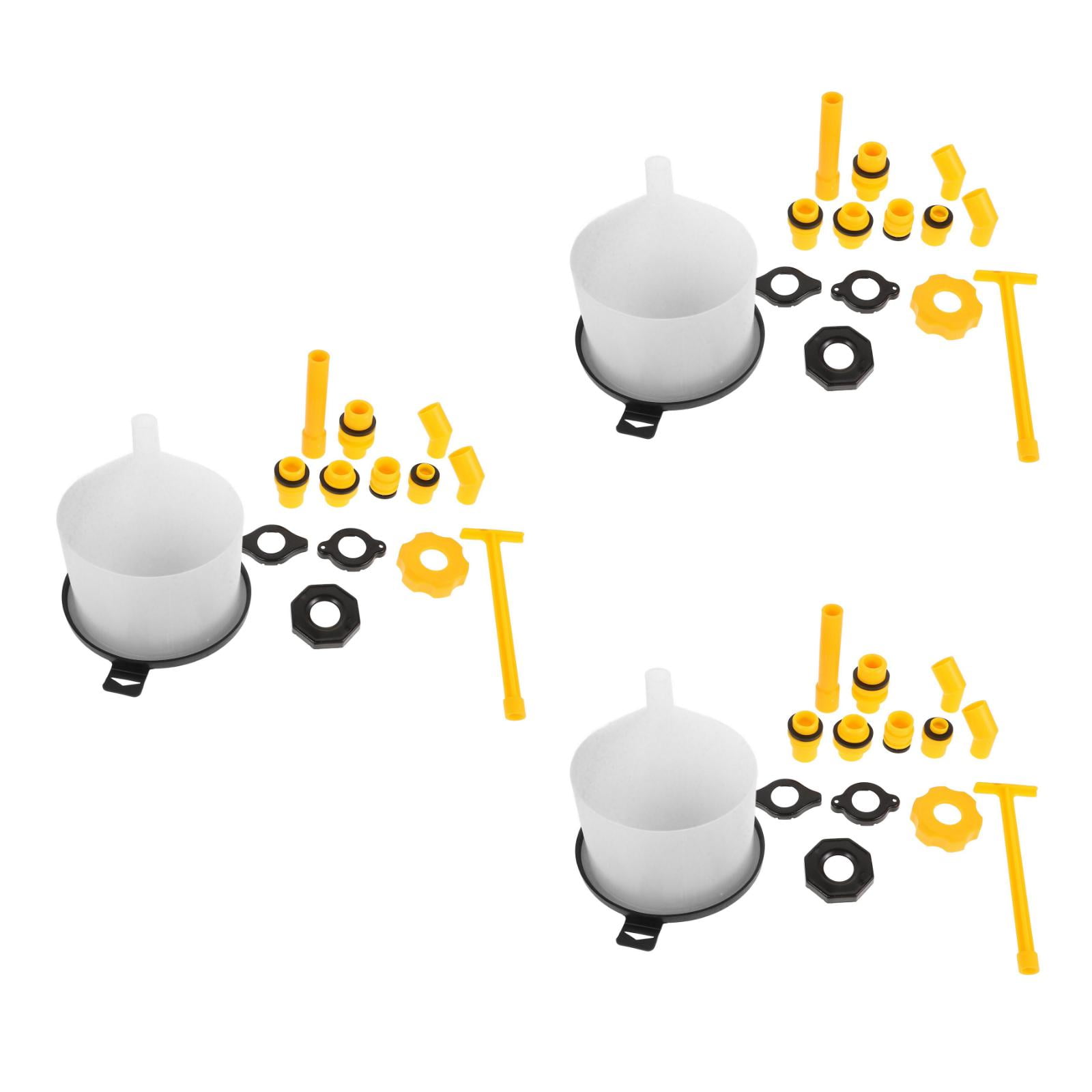 Worgeous 3 Sets of Automotive Funnel Set No Spill Coolant Funnel Kit ...