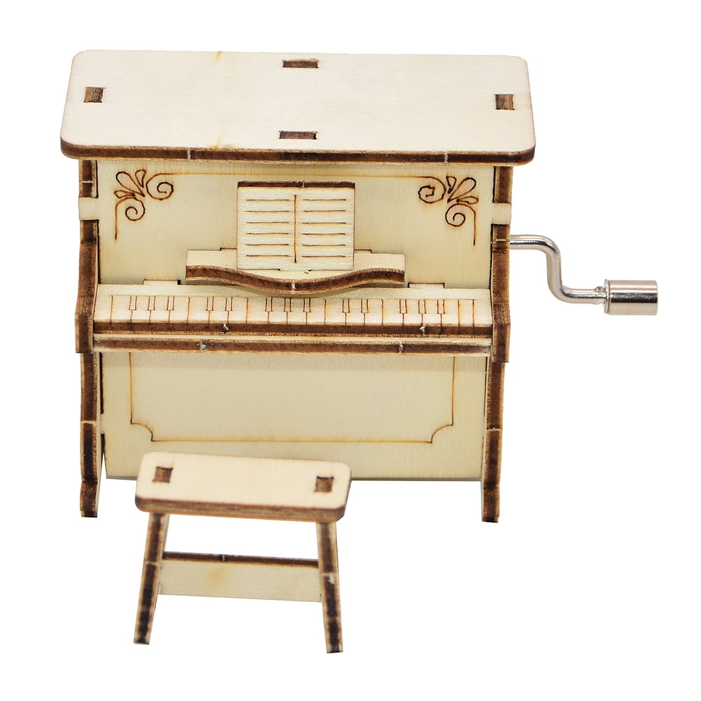 Worgeous 3 Sets Creative DIY Children Assembling Piano Musical Box ...