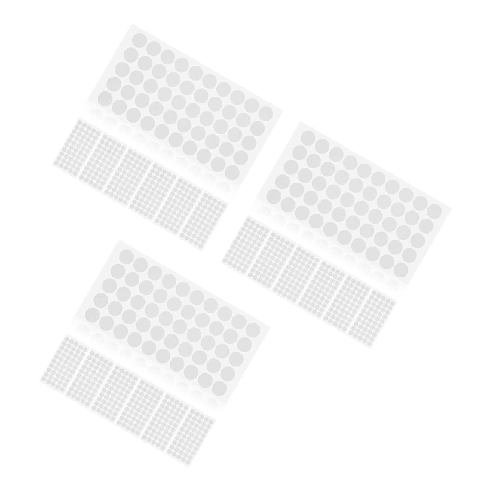 WHAMVOX MLINS 3 Sets Double Sided Adhesive Glue Round Dots Stickers ...
