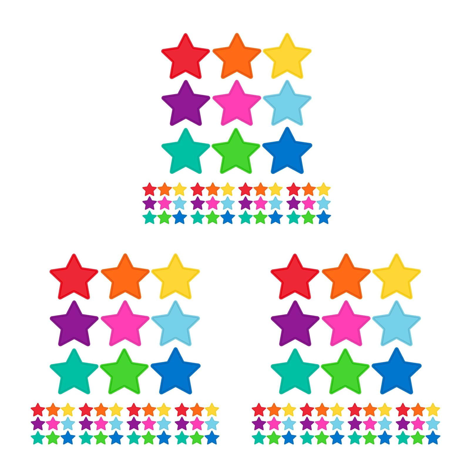 Worgeous 3 Sets Star Shaped Paper Cutouts For Classroom Bulletin Boards ...