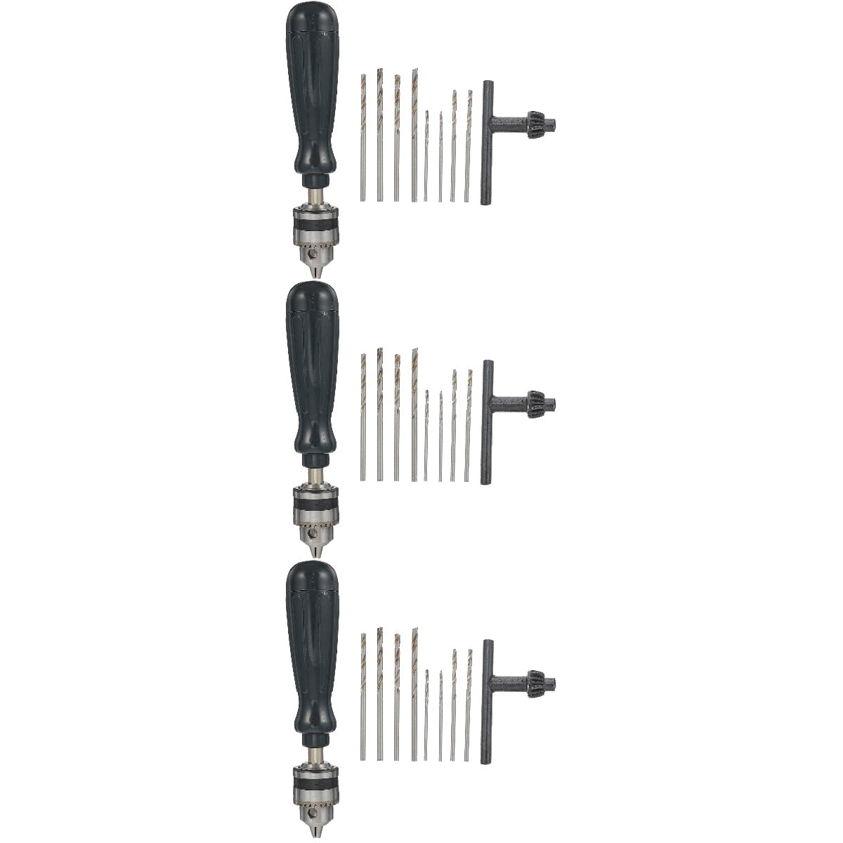 Worgeous 3 Sets Sturdy Manual Wood Drill Wood Drilling Tool Model ...