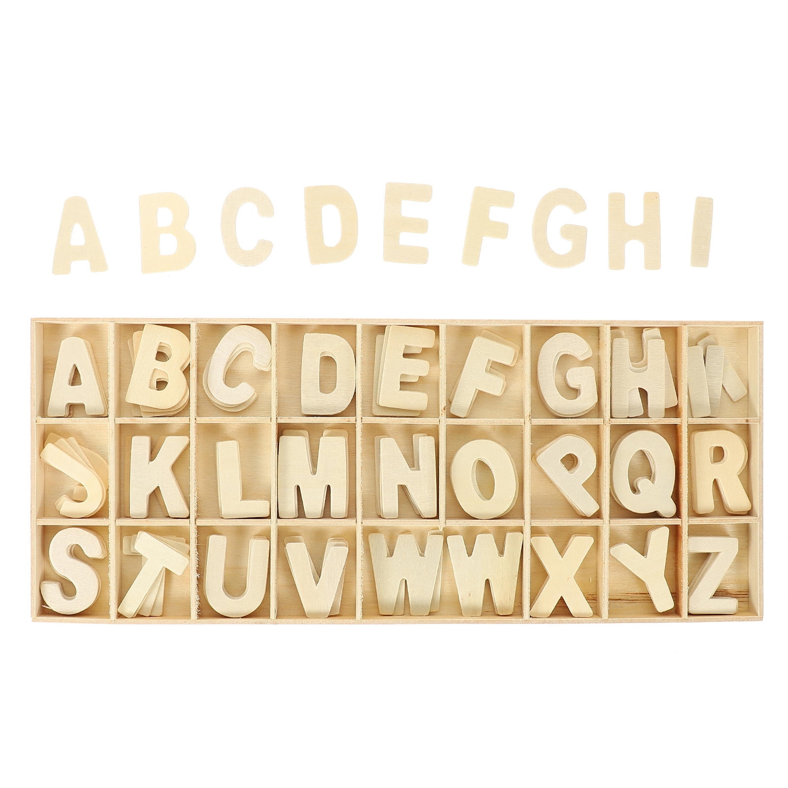 Worgeous 3 Sets of Alphabet Wood Chips Early Childhood Education Toys ...