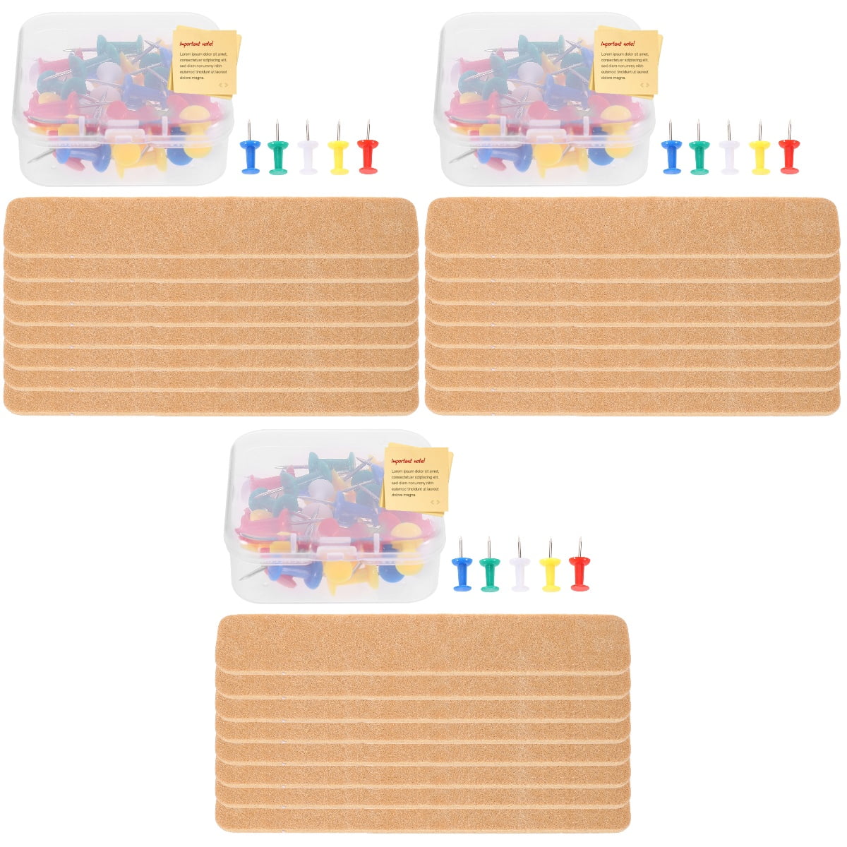 Worgeous 3 Sets of Bulletin Board Strips Classroom Pin Boards Memo ...