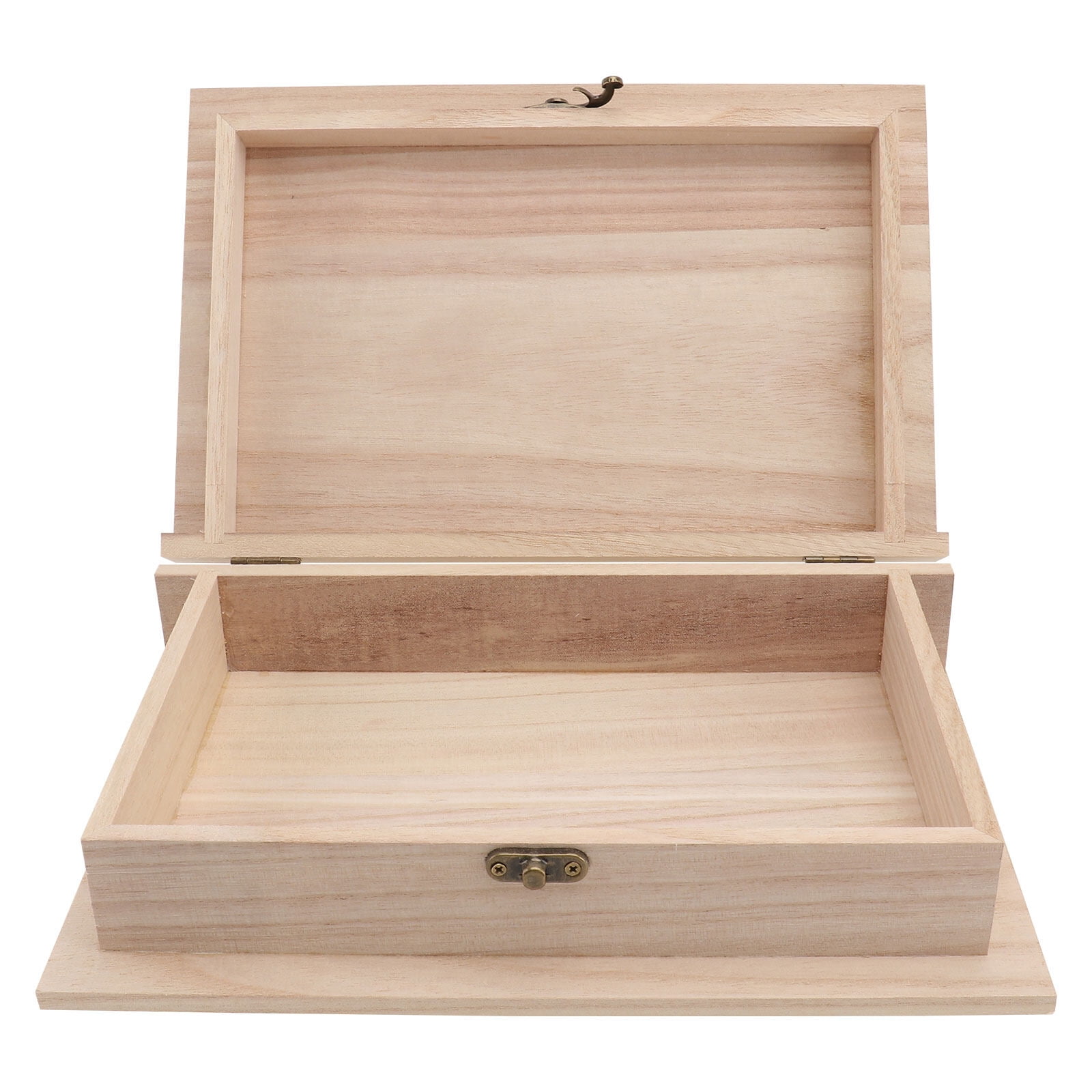 Worgeous 3 pcs Multifunction File Box Document Organizer Wooden File ...
