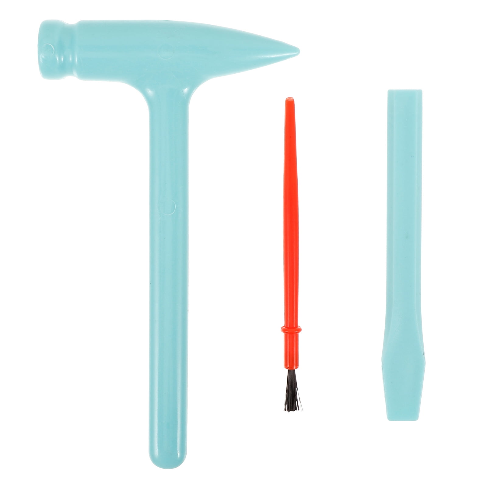 Worgeous 3 sets of Kids Tools Set Plastic Hammer Chisel Brush Tool Toys ...